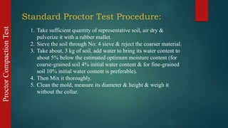 Proctor compaction test | PPTX
