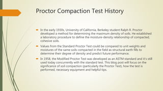 Proctor Compaction Test: A Basic Guide | PPTX