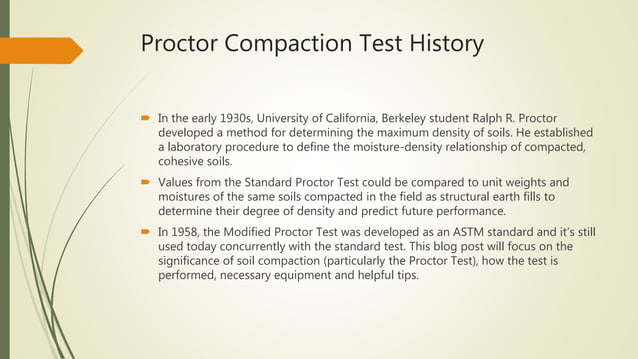 Proctor Compaction Test: A Basic Guide | PPTX | Standardized Testing ...