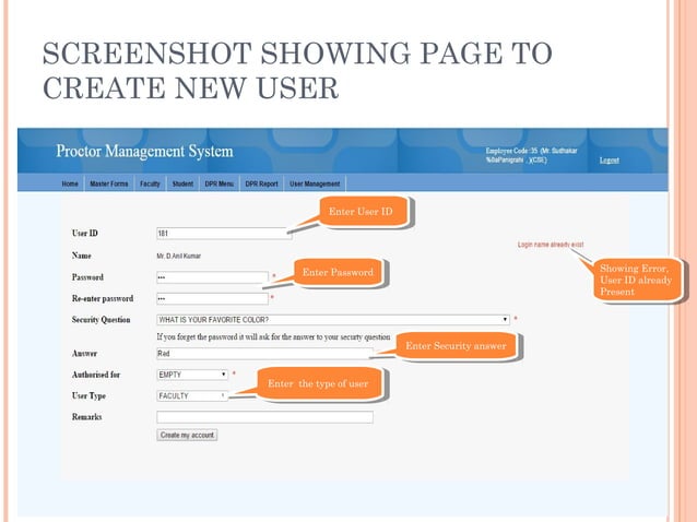 Proctor Management System | PPT