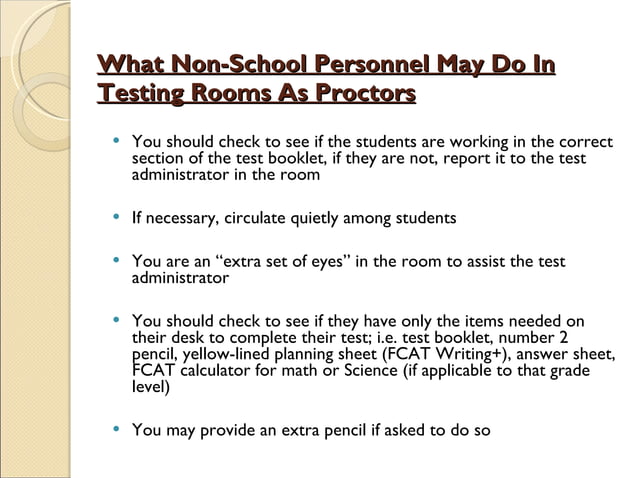 Proctor Training for Non-Employees | PPT