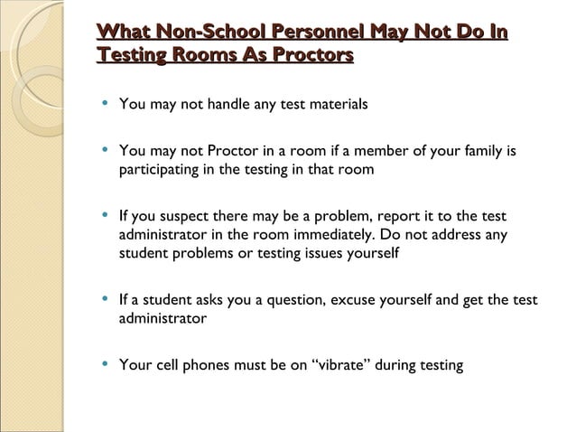 Proctor Training for Non-Employees | PPT