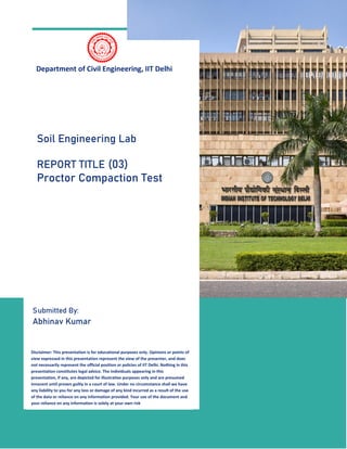 Proctor Compaction Test | PDF