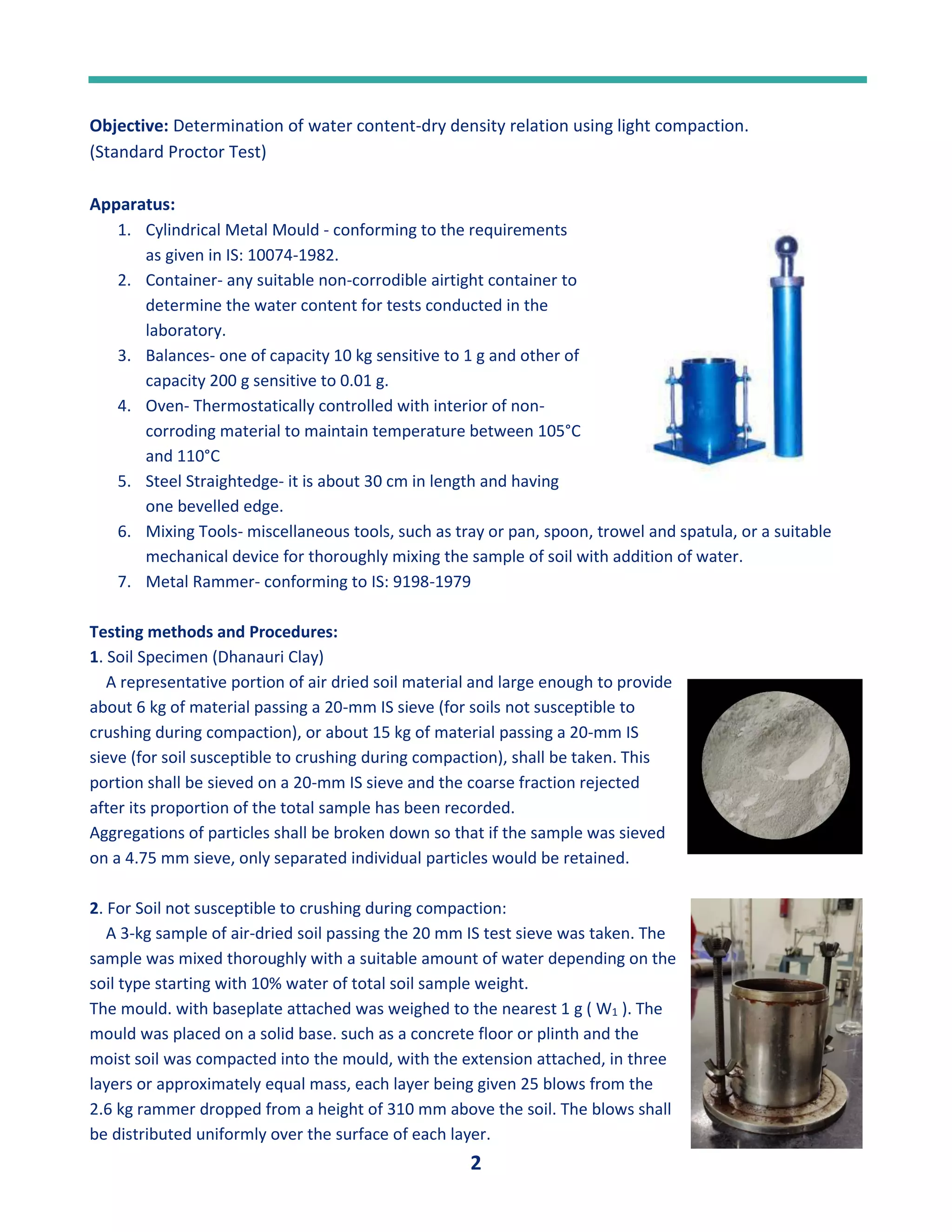 Proctor Compaction Test | PDF