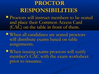 Proctor Training | PPT