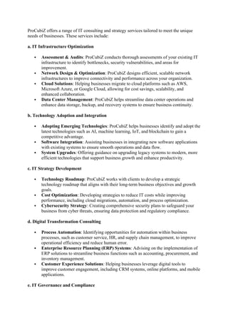 "PROCUBIZ Digital Solution: Empowering Businesses Through Expert ...