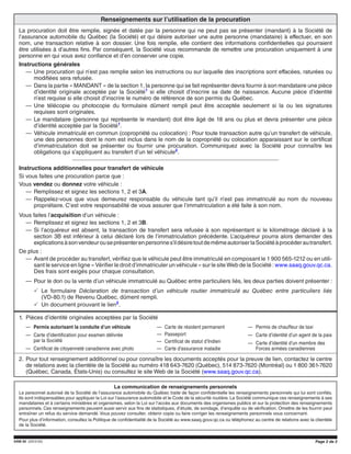 Procuration Saaq A Imprimer | Modèles de procuration – FEAAR