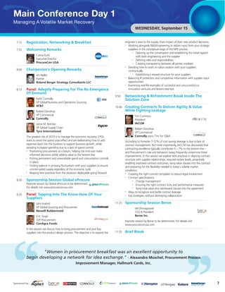 ProcureCon 2010 Brochure-Managing A Volatile Market Recovery ...