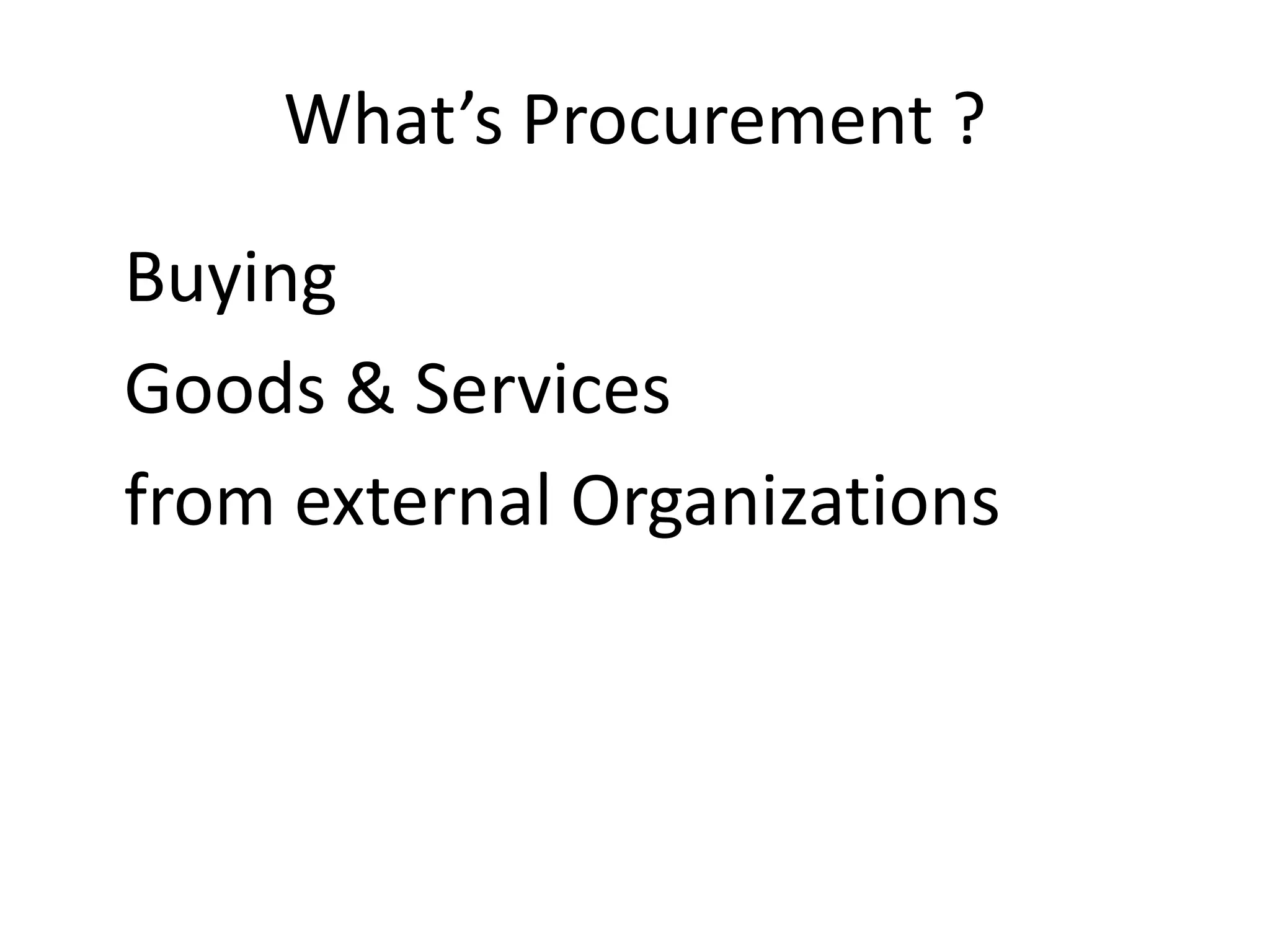 Procurement Management | PPTX