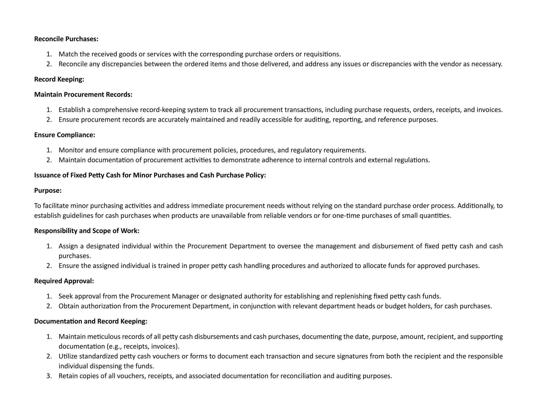 Procurement Policy for Automotive industry's | DOCX