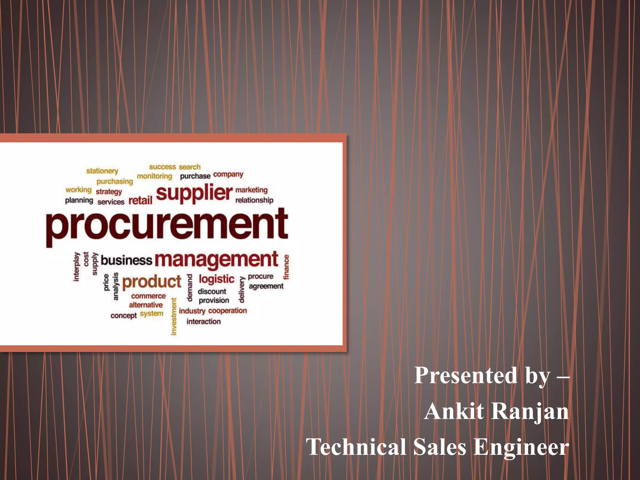 Procurement & Strategic Sourcing by ankit ranjan | PPT