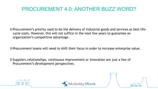 Procurement 4.0 from cost-killer to innovation driver | PPTX