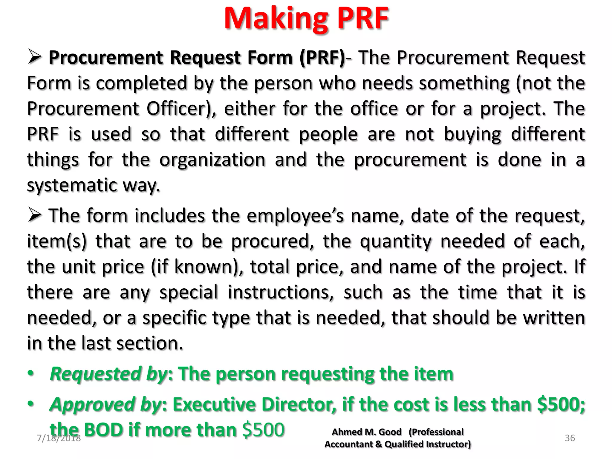 Procurement and logistics in NGOs | PDF