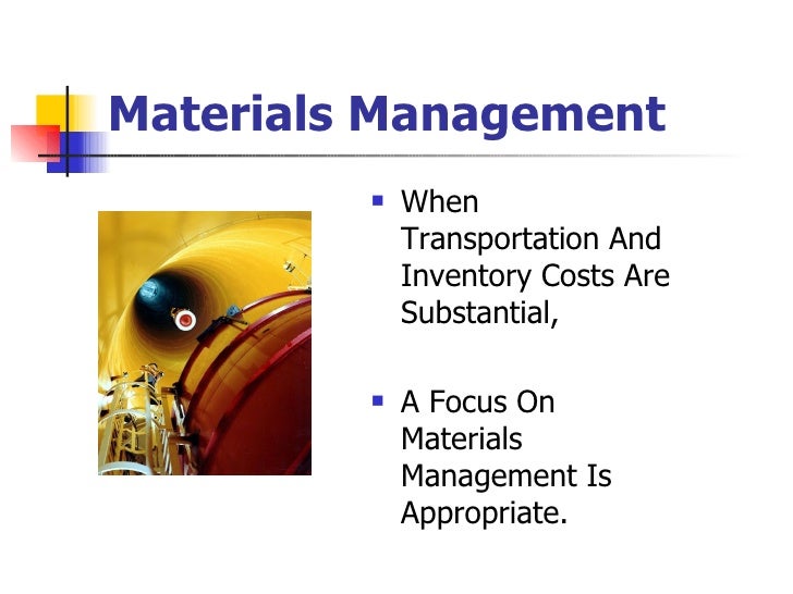 Procurement And Materials Management
