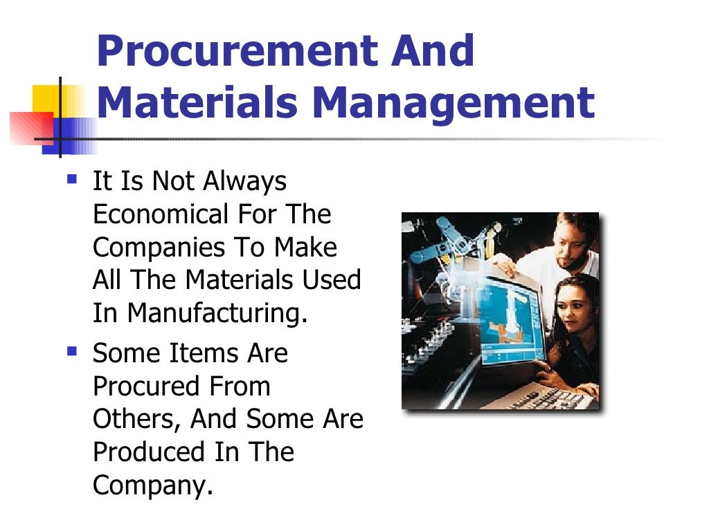 Procurement And Materials Management