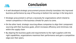 Procurement and Sourcing Strategies | PDF