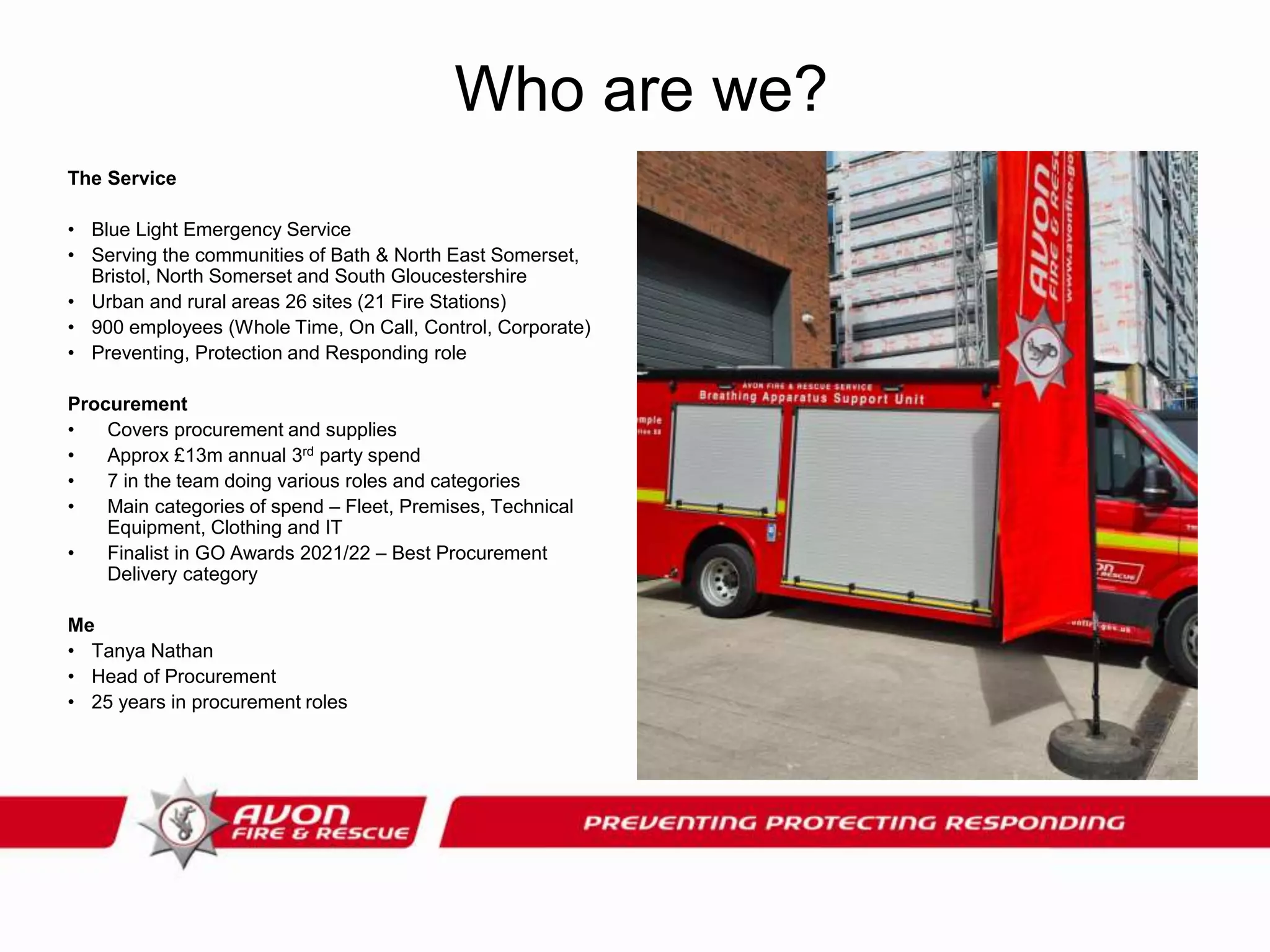 Procurement @ Avon Fire & Rescue Service (Tanya Nathan at Avon Fire ...