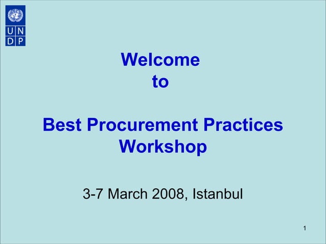 Procurement best practices | PPT