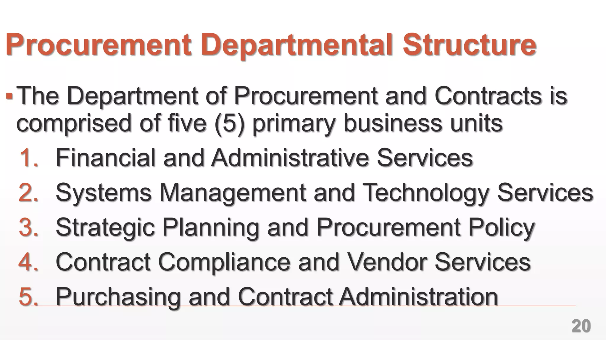 Procurement best practices orientation | PDF