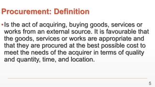 Procurement best practices orientation | PDF