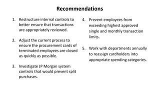 Procurement Card Audit | PPT