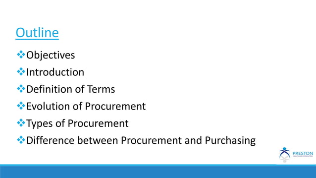 Procurement documentation & processes | PPTX | Business | Business and ...