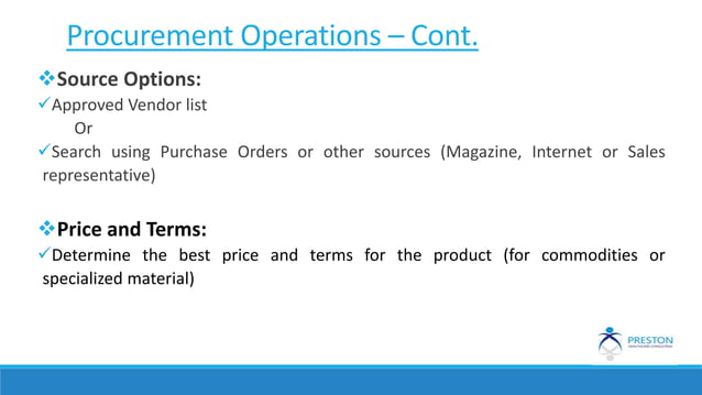 Procurement documentation & processes | PPTX | Business | Business and ...