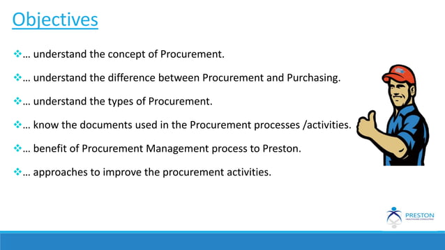 Procurement documentation & processes | PPTX | Business | Business and ...