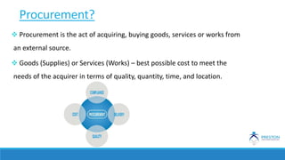 Procurement documentation & processes | PPTX