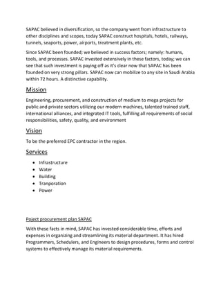 Project procurement Management final report.docx | Business | Business ...