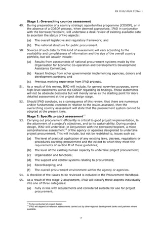 IFAD Project Procurement guidelines 2011 | PDF