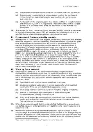 IFAD Project Procurement guidelines 2011 | PDF