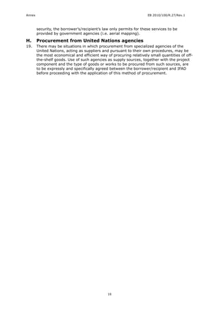 IFAD Project Procurement guidelines 2011 | PDF