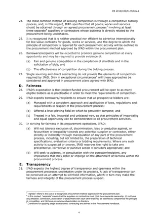 IFAD Project Procurement guidelines 2011 | PDF