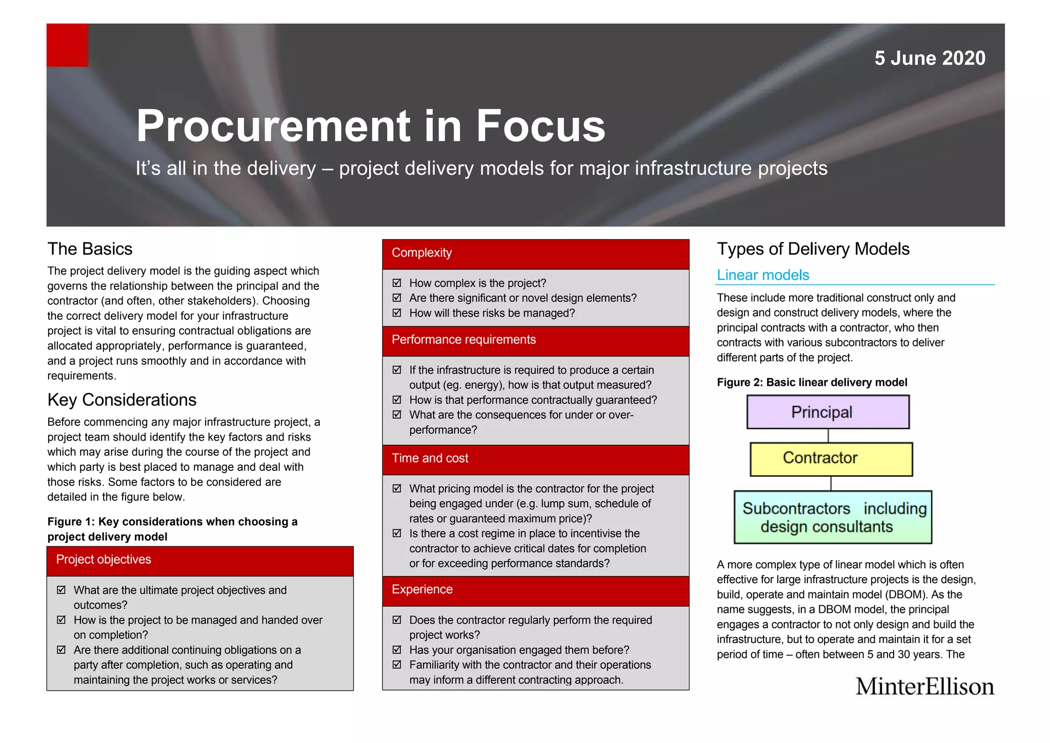 Procurement in Focus - the pros and cons of various project delivery ...