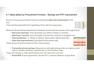 Procurement kpi's and strategic sourcing | PDF