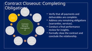 Comprehensive Contract Management and Administration | PPTX