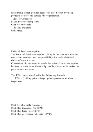Procurement ManagementImportance of Project Procurem | PDF