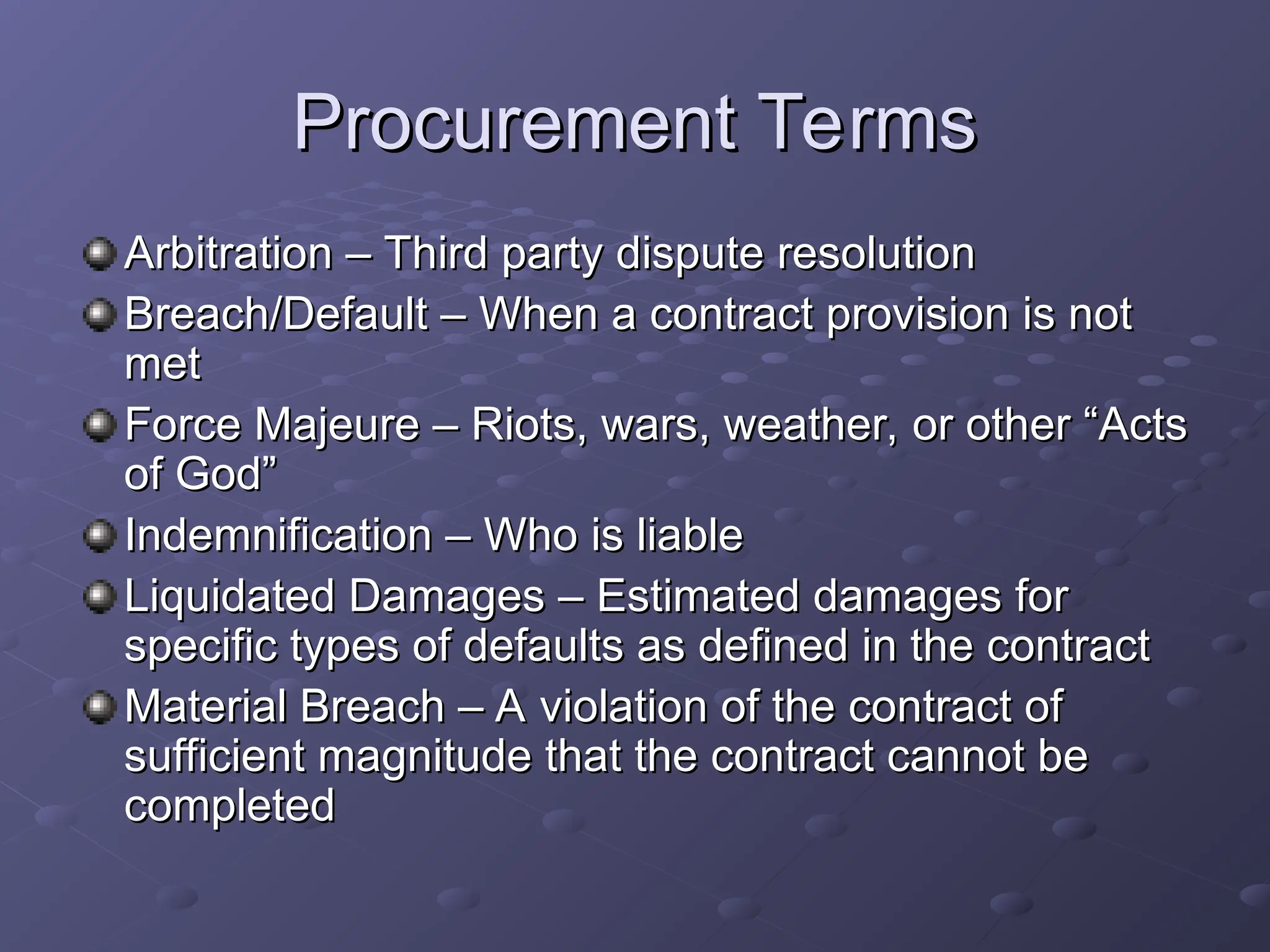 procurement management slides presentation | PPT