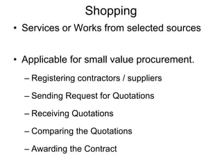 Procurement Methods | PDF