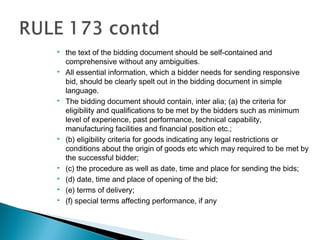 Procurement of goods , GFR provisions | PPT