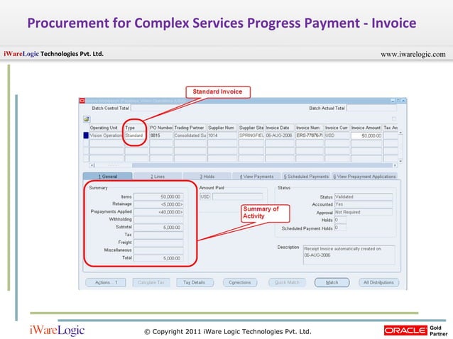 Procurement of Services using Oracle EBS | PPT | Information Services ...