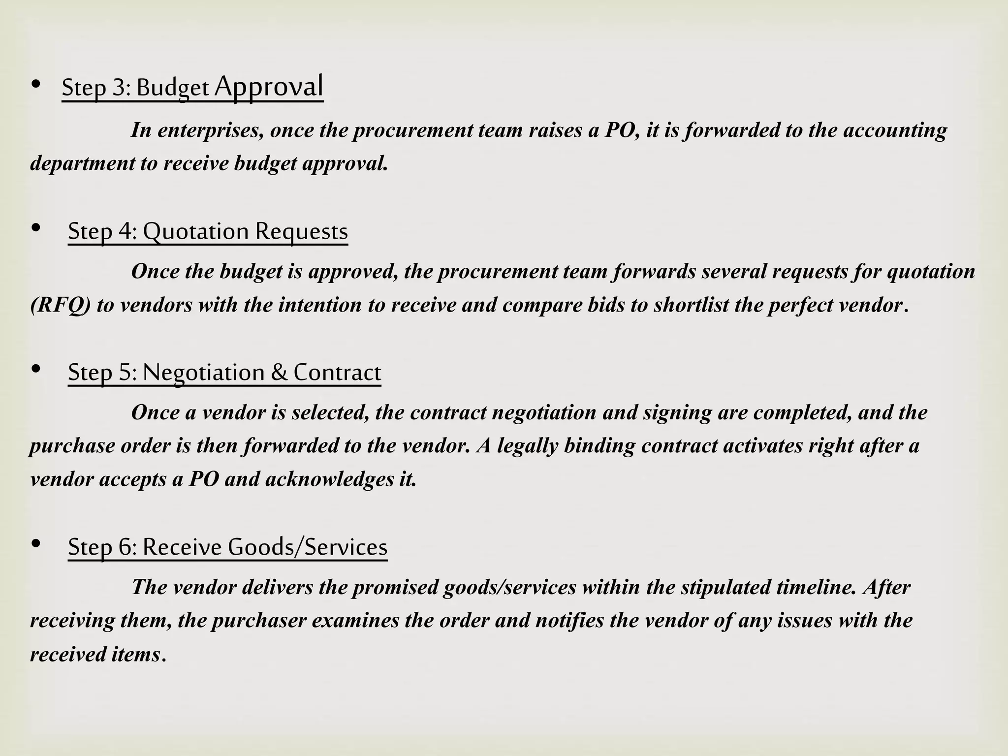 Procurement of supplies and equipment's | PPTX