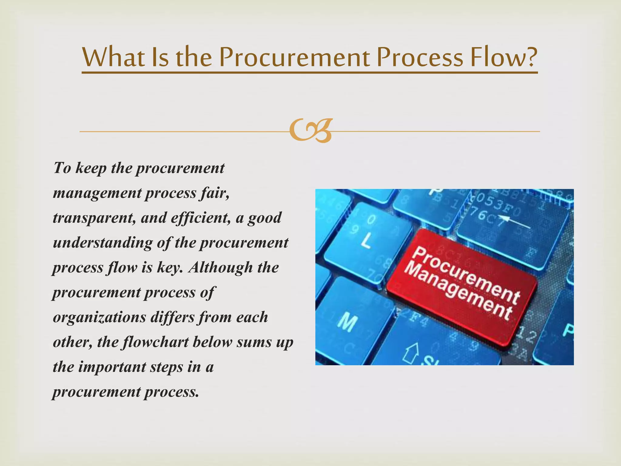 Procurement of supplies and equipment's | PPTX