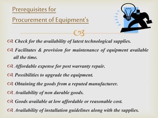 Procurement of supplies and equipment's | PPTX