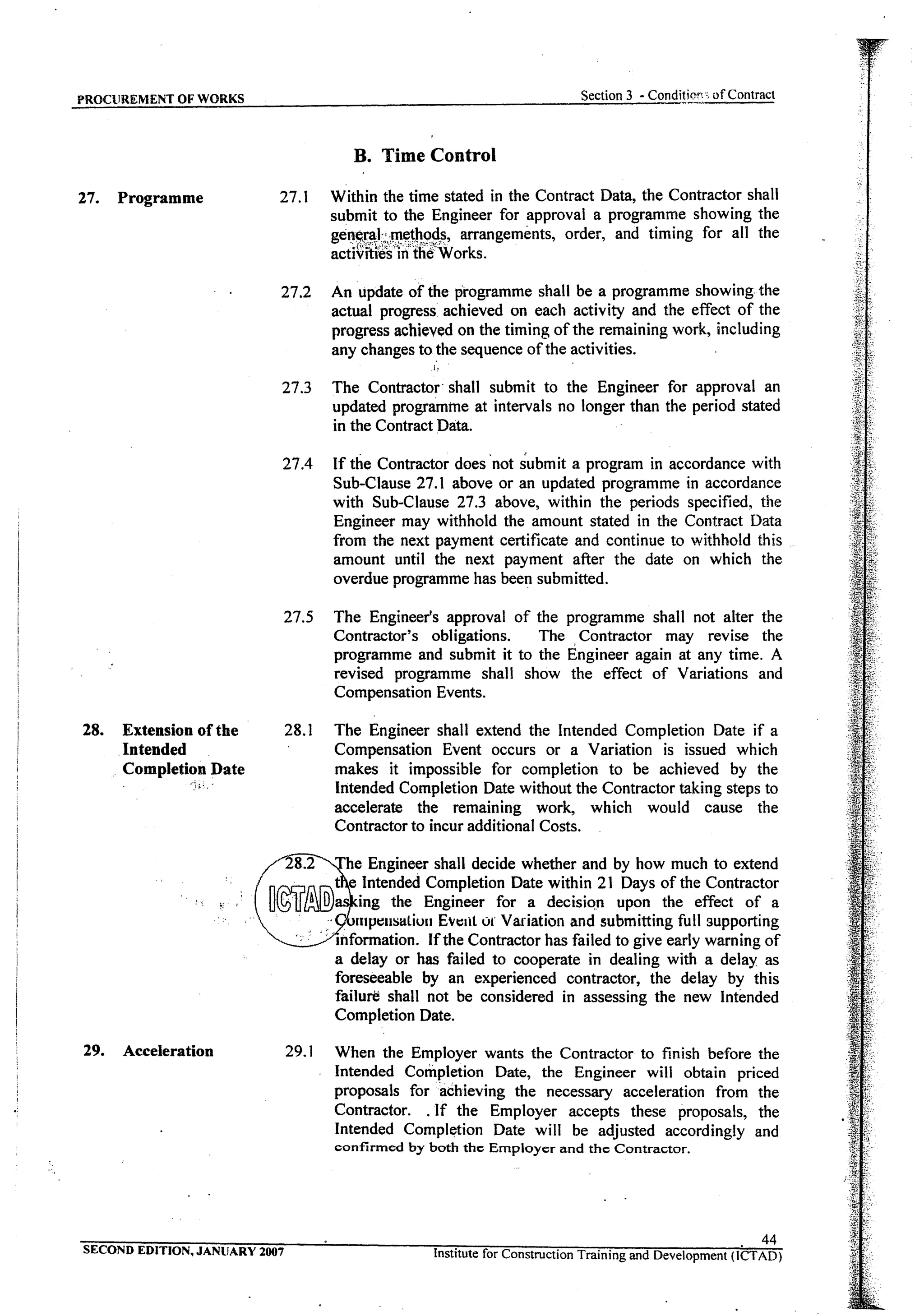 Procurement of work ICTAD sbd 01 2007 | PDF