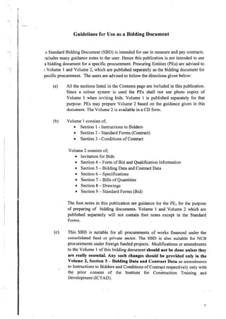 Procurement of work ICTAD sbd 01 2007 | PDF