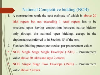 Procurement of works | PDF