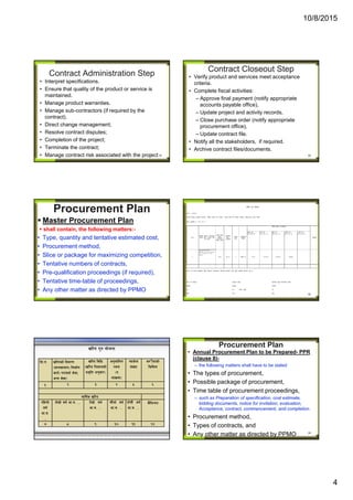 Procurement planning | PDF