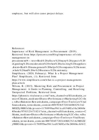 Procurement Planning ProcessFelecia L. AlexanderCPMG | PDF